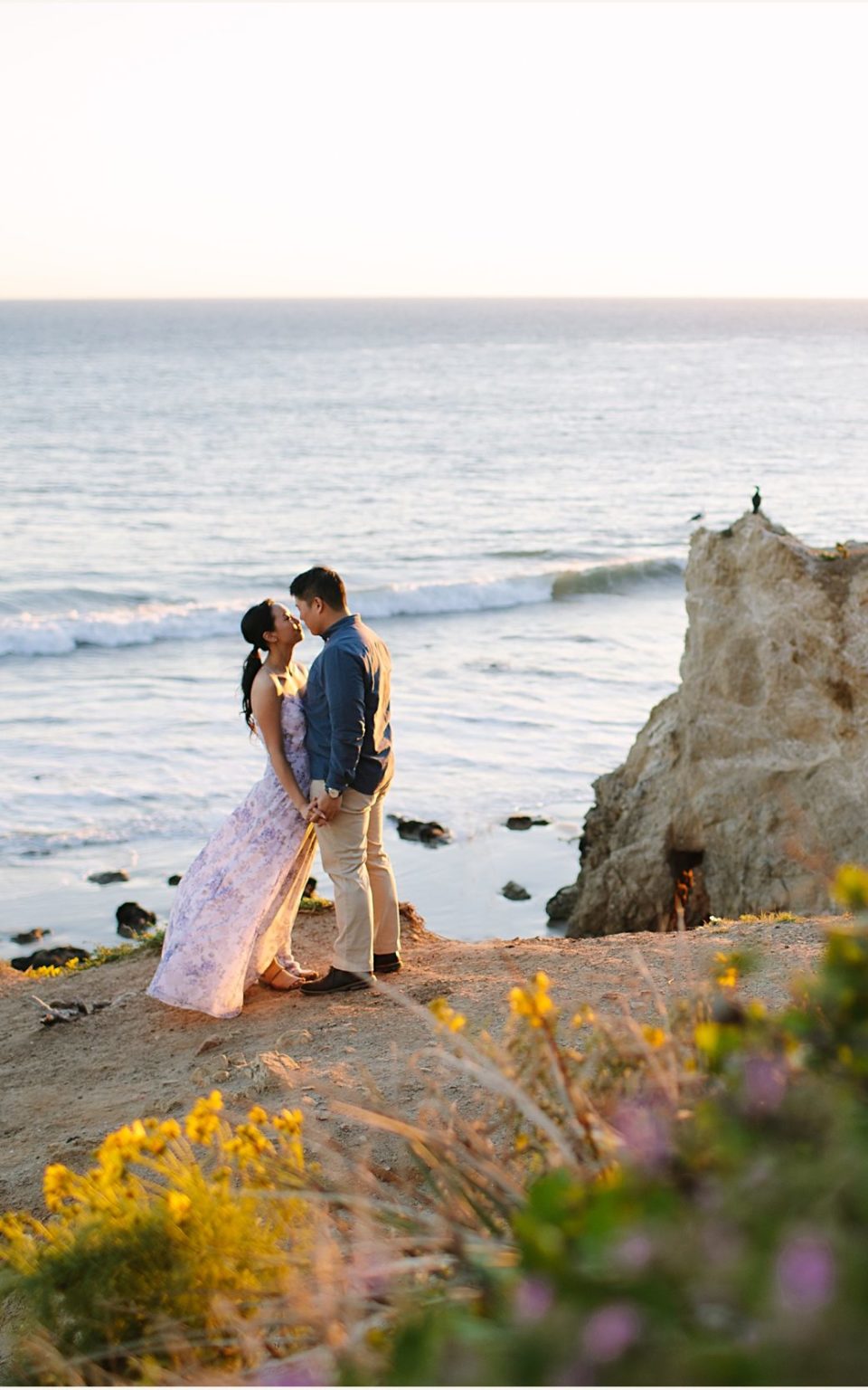 Stella & Jason | El Matador Beach Engagement Session in Malibu | Jenn ...
