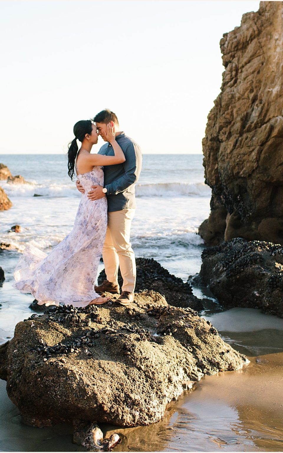 Stella & Jason | El Matador Beach Engagement Session in Malibu | Jenn ...