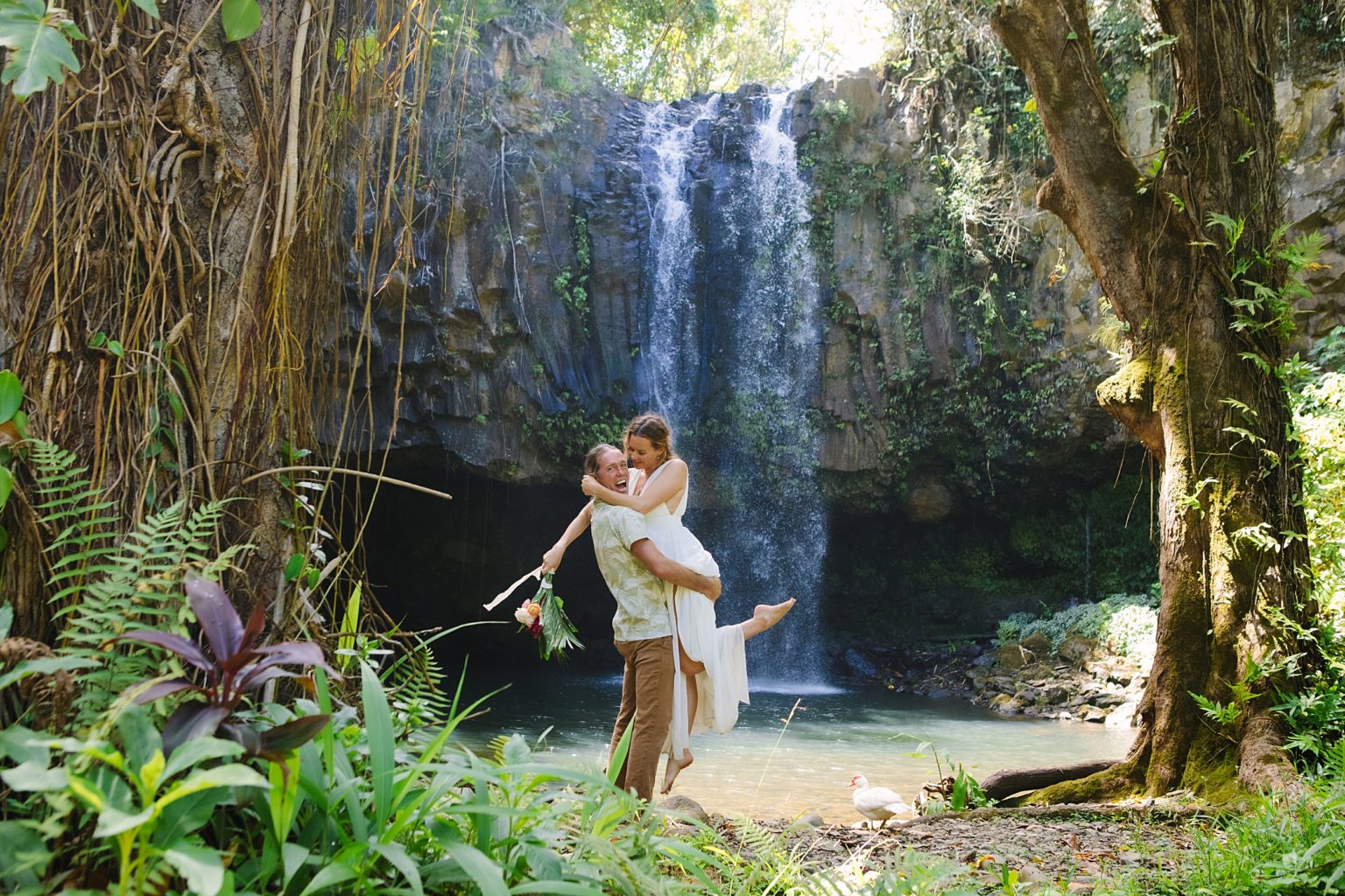 Remarkable Private Maui, Hawaii Waterfall Elopement & Intimate Ceremony ...