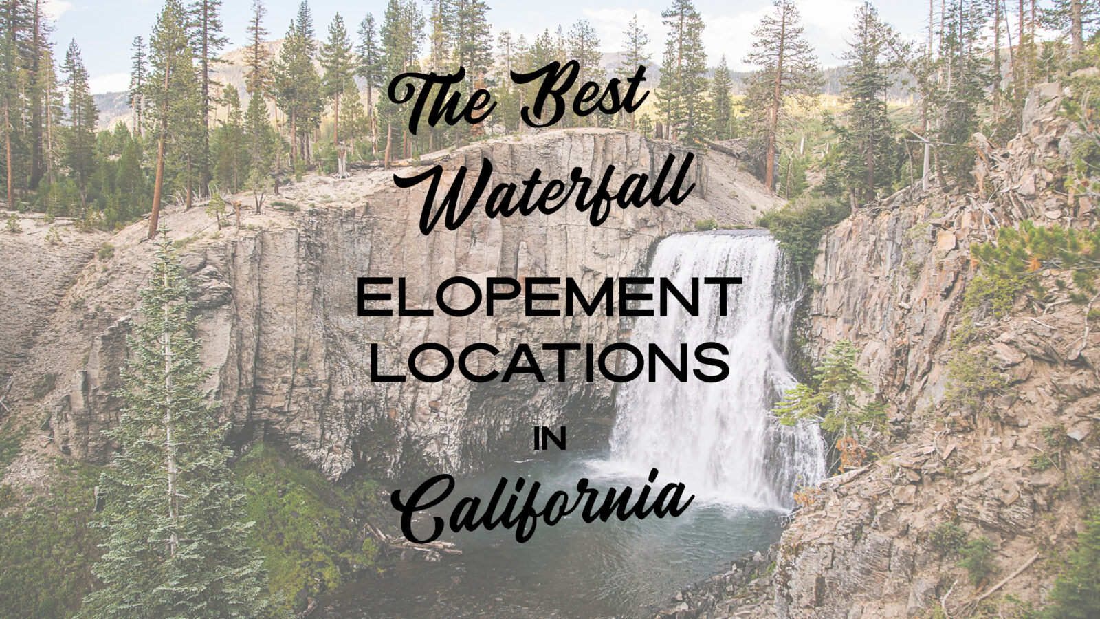 The Best Waterfall Elopement locations in California | Jenn Whalen