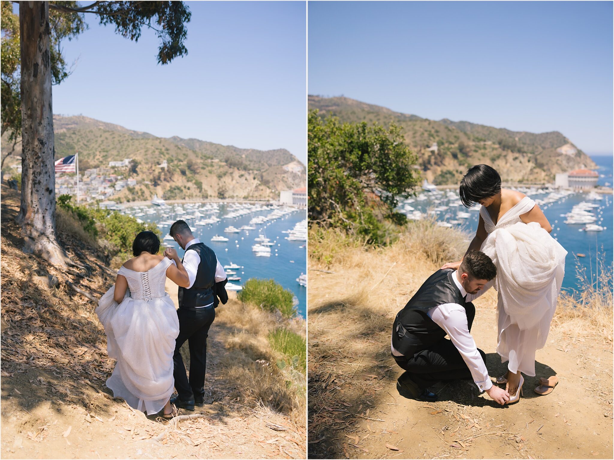 Catalina Elopement at Wrigley Memorial // Alexandria and Cody | Jenn Whalen