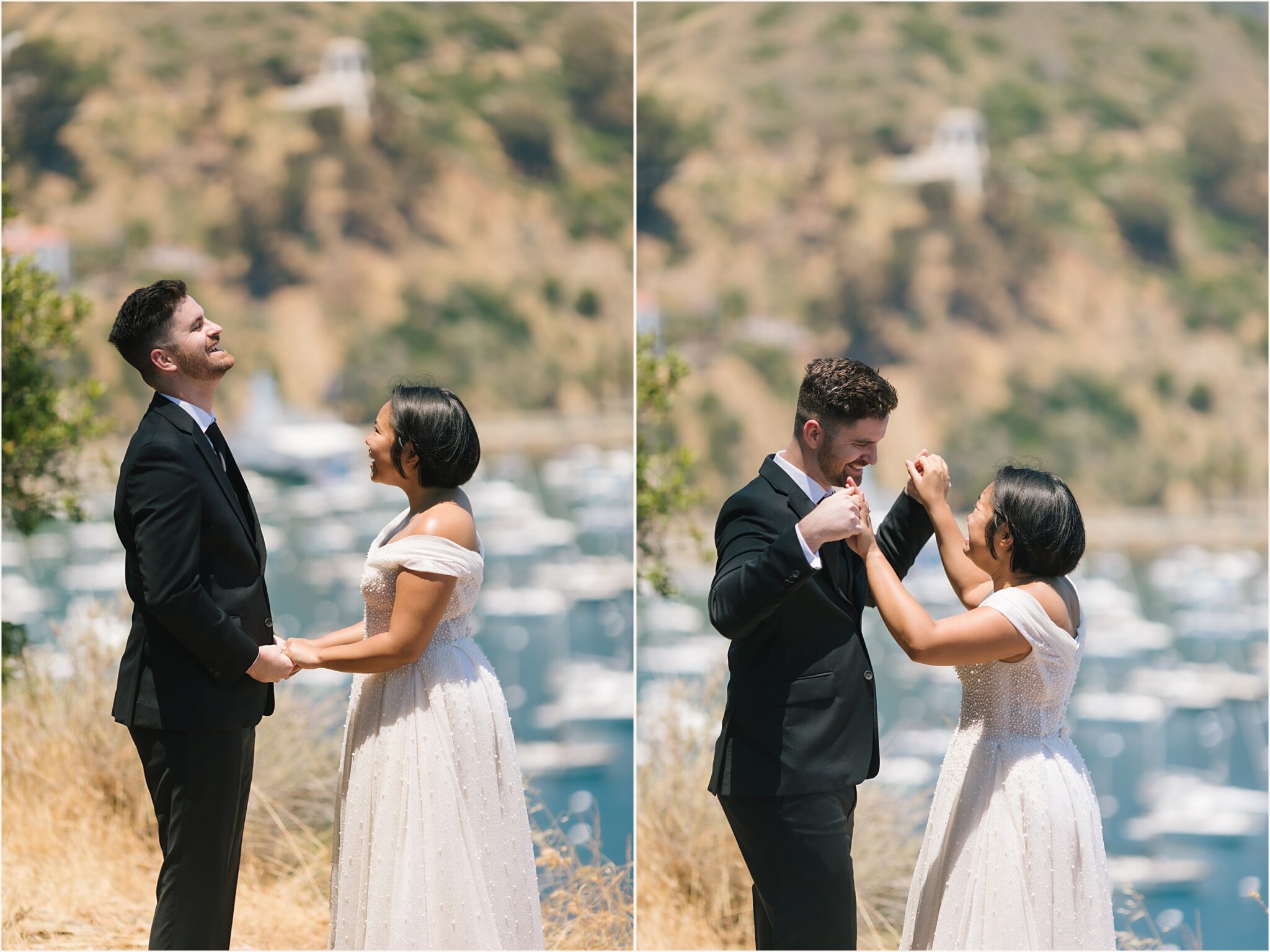 Catalina Elopement at Wrigley Memorial // Alexandria and Cody | Jenn Whalen