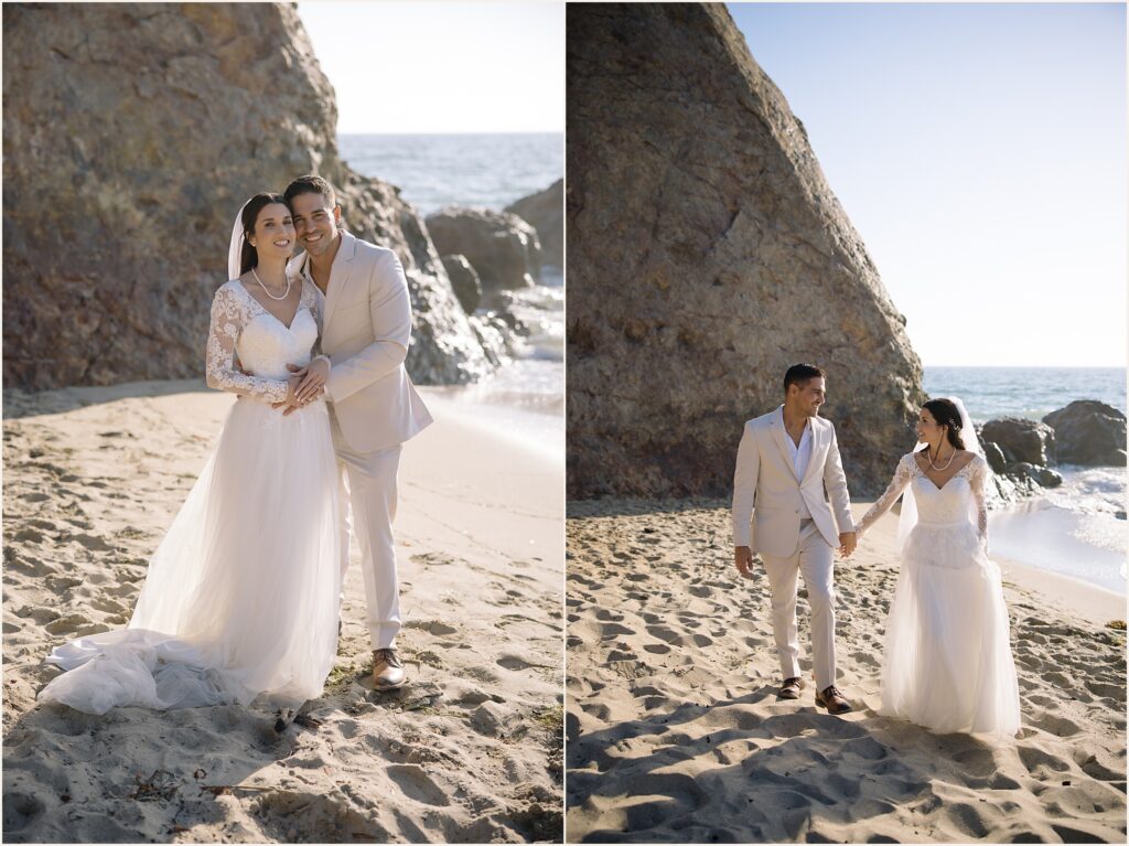 Unforgettable Malibu Beach Wedding During Sunset // Kristen & Camron ...