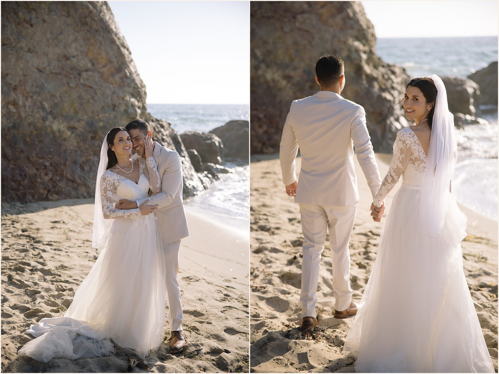 Unforgettable Malibu Beach Wedding During Sunset // Kristen & Camron ...