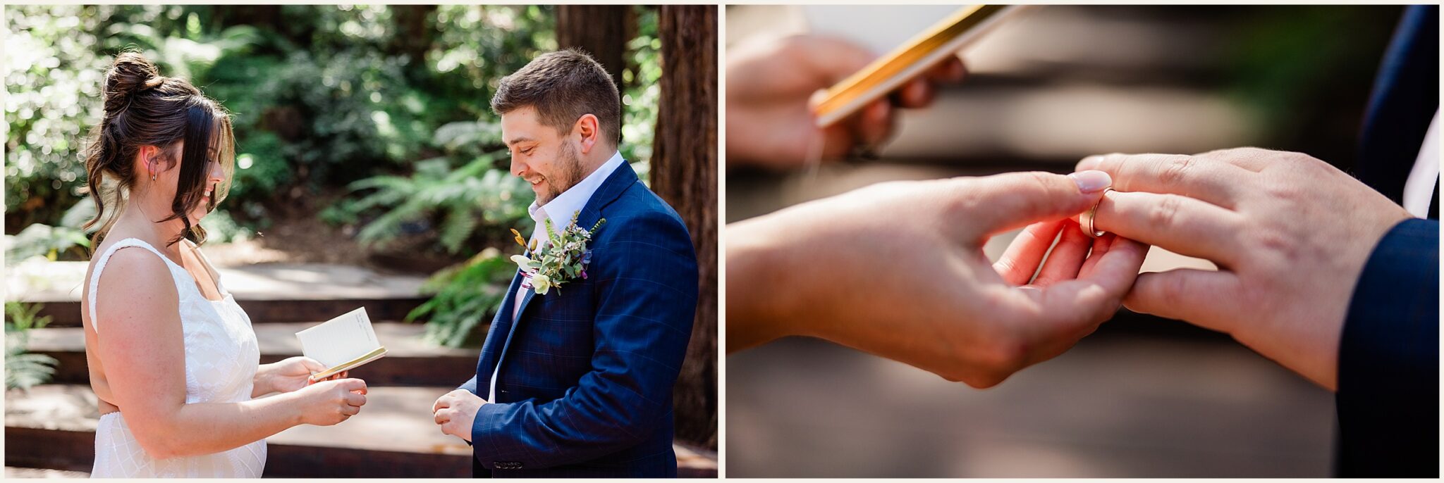 Redwood Wedding Elopement | Santa Cruz Elopement | Natalie and Brett ...